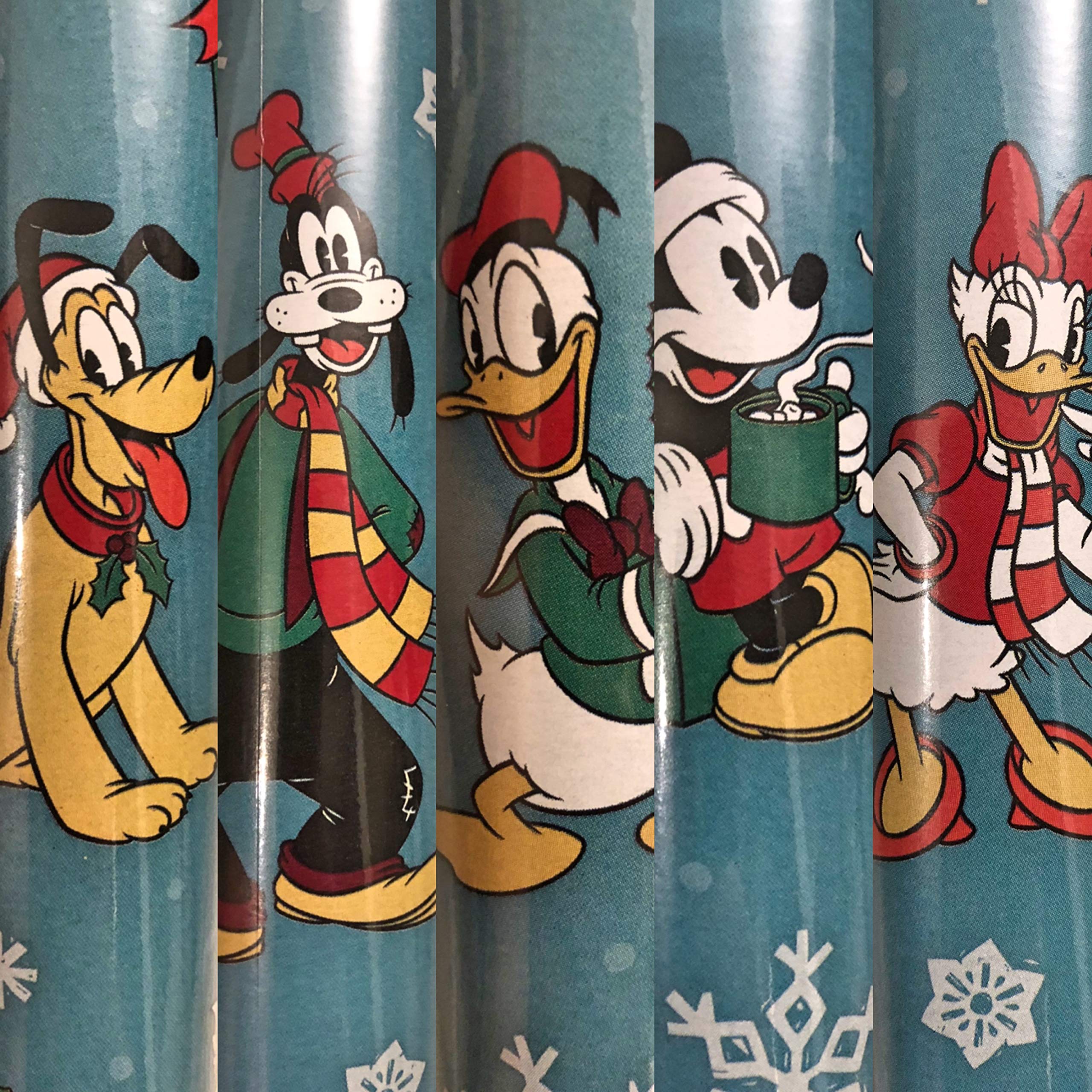 Buy 2 Rolls Disney Christmas Morning with Friends Goofy,DonaldDuck ...