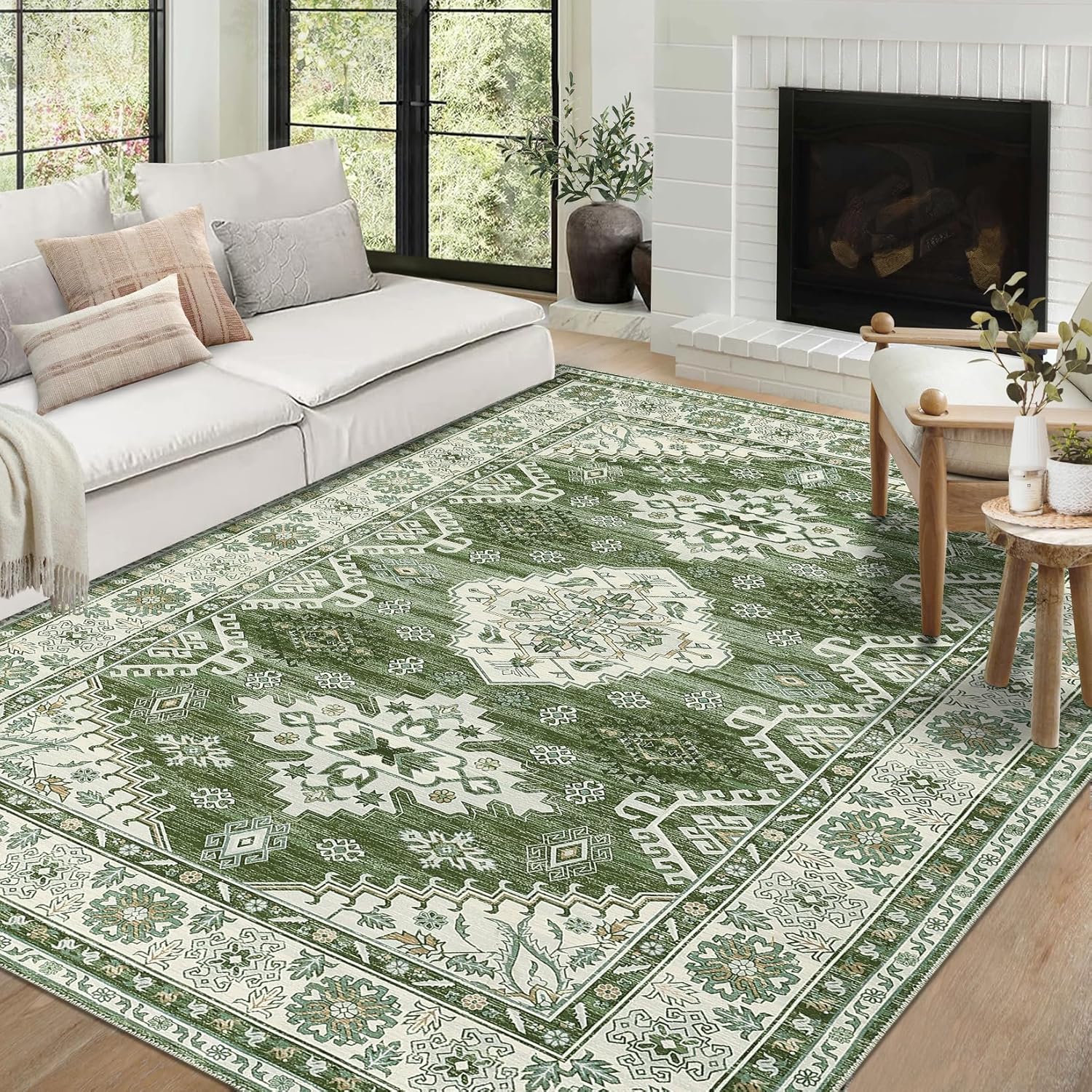 Amazon.com: COZYLOOM Washable Rug 10x13 Area Rugs for Living Room Non ...