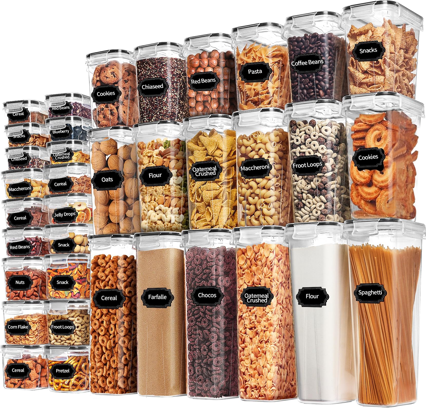 Amazon.com: CHEFSTORY Airtight Food Storage Containers with Lids, 8 PCS ...