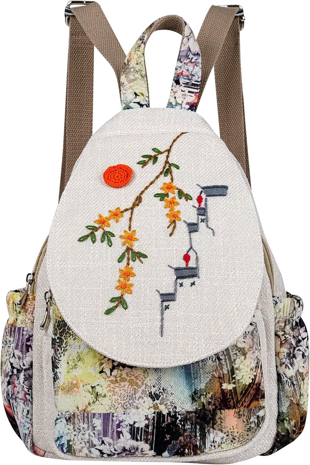 Amazon.com: YIMOYICAI Hippie Backpack Purse for Women Boho Purses ...