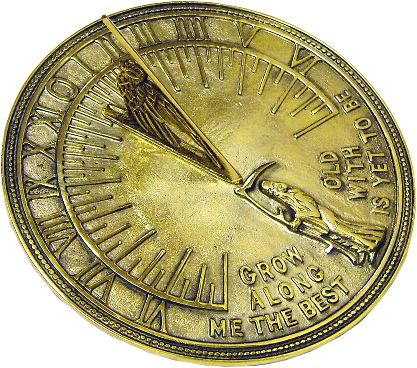 Amazon.com : Rome 2330 Father Time Sundial, Solid Polished Brass, 11.5 ...