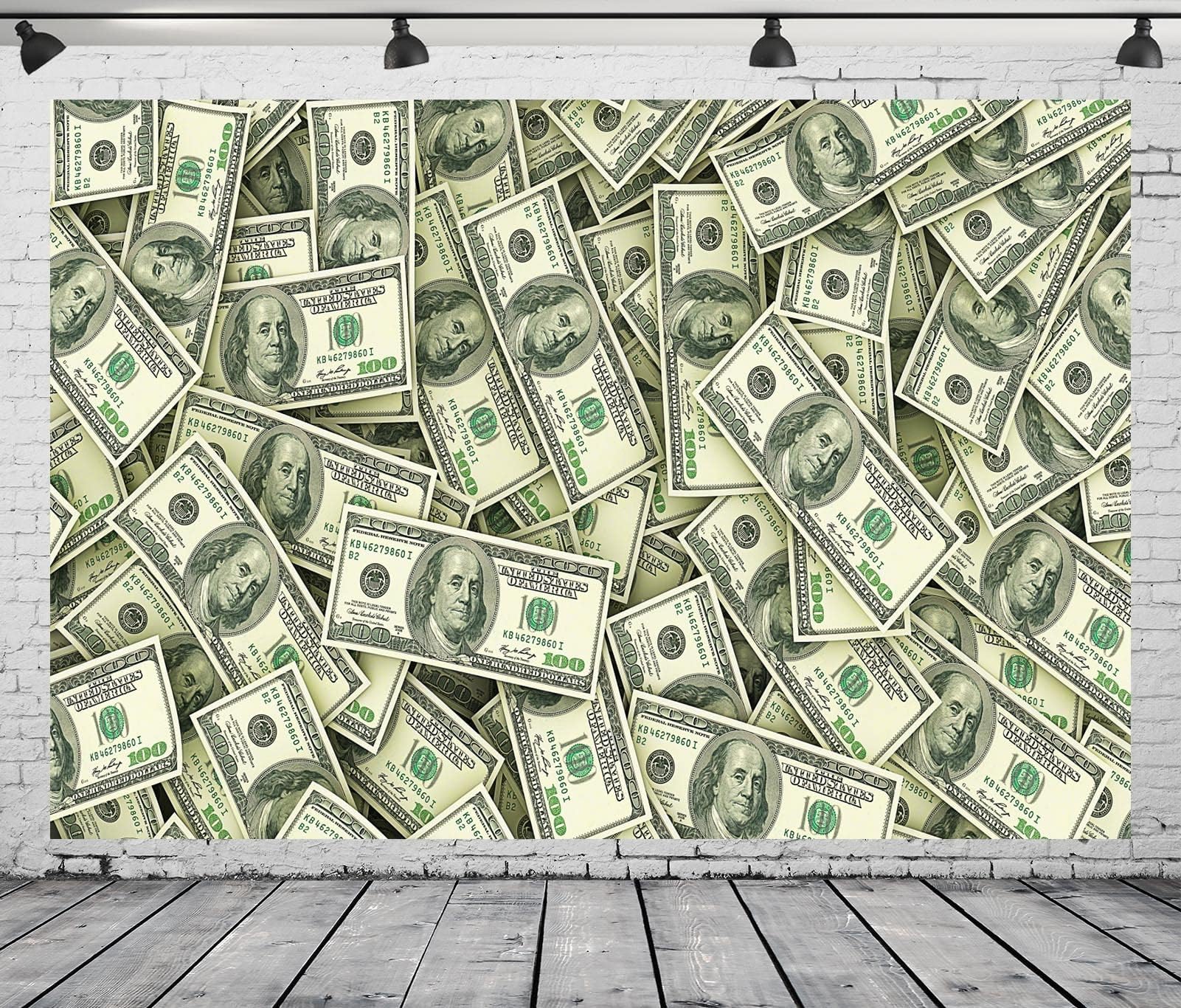 Amazon.com : BELECO 7x5ft Fabric Money Backdrop US Dollar Banknotes ...