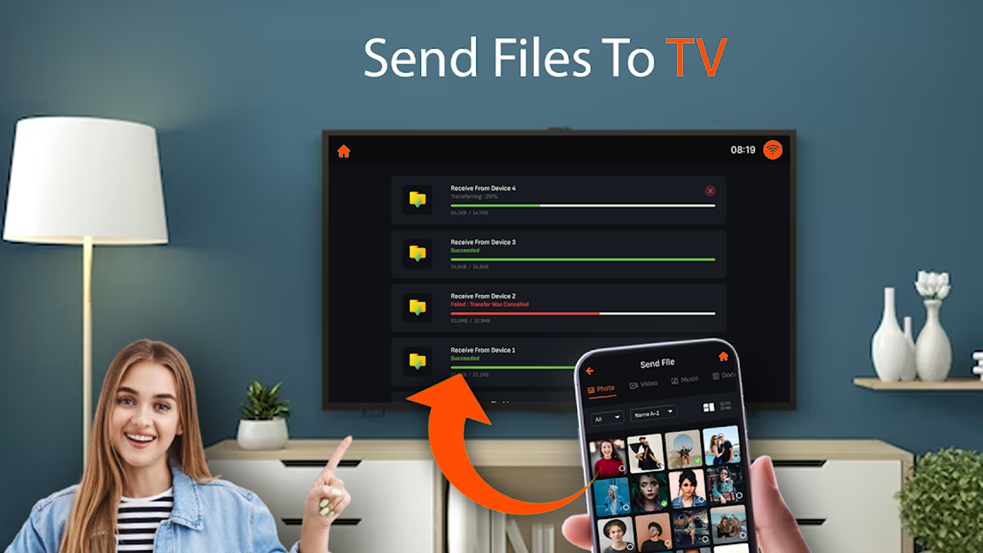 OnAirShare: Transfer All Files, Send Files to TV | Share Files Between Devices & File Transfer ...