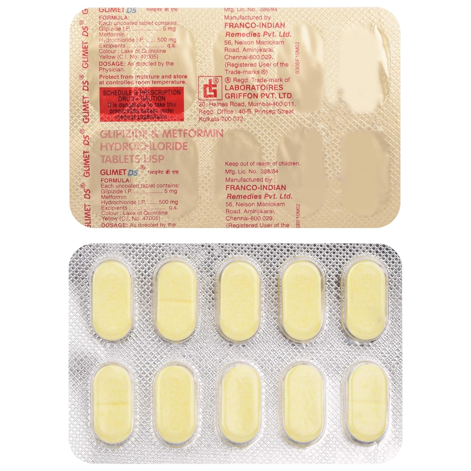 Glimet DS - Strip of 10 Tablets : Amazon.in: Health & Personal Care