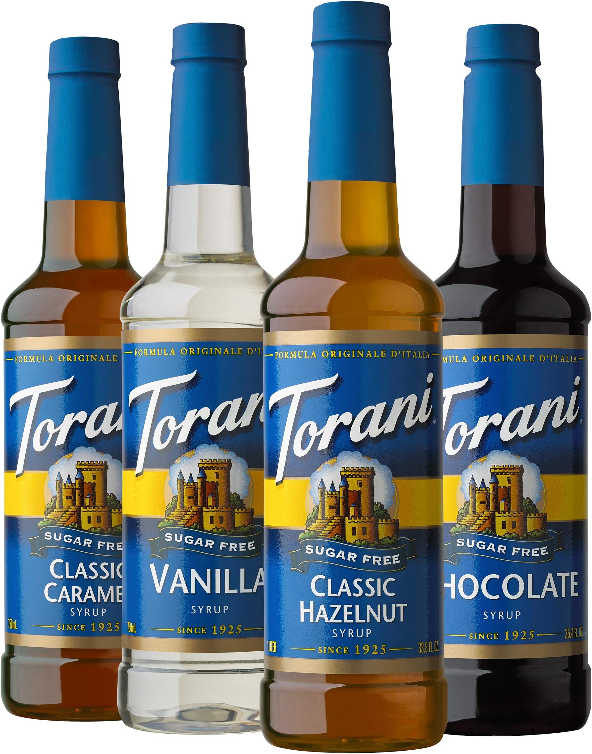Amazon.com : Torani SugarFree Classic Caramel Syrup With Splenda 750 ml ...