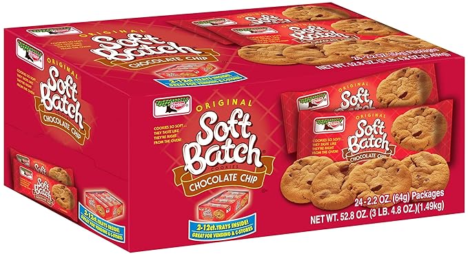 Amazon.com: Soft Batch Cookies, Chocolate Chip, 2.2-Ounce Packages ...