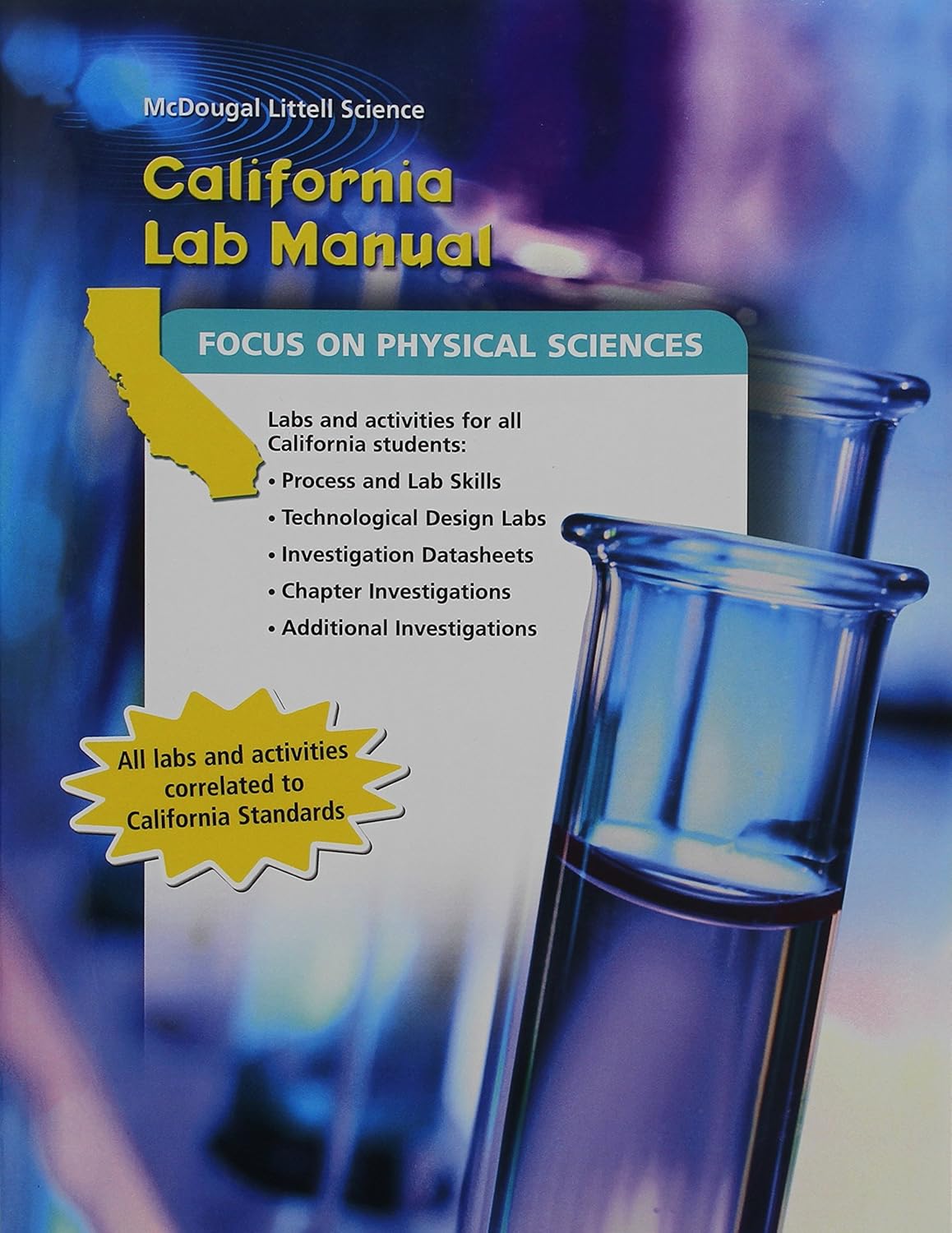 Science, Grade 8 Lab Manual Physical Science: Mcdougal Littell Science ...
