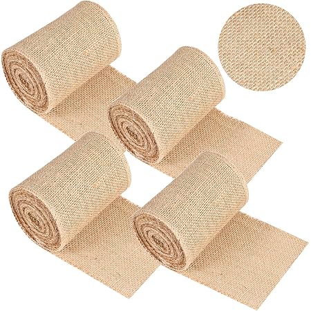 Amazon.com : SYWHXY 4 Rolls Natural Jute Burlap Tree Wraps, 7.8"×9.8 ...