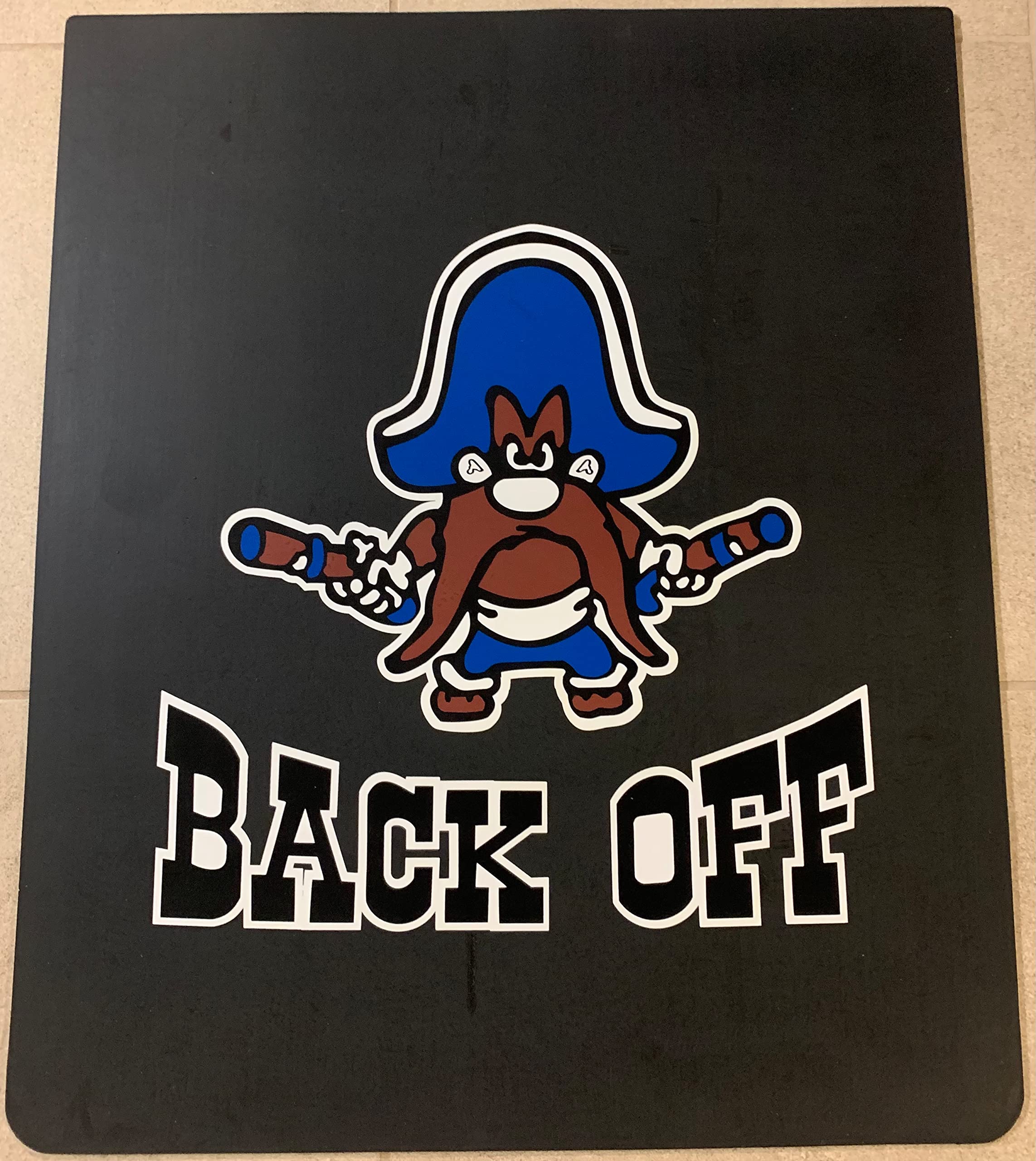 Amazon.com: Back Off mud Flaps 24”x 30” Heavy Duty Rubber (Pair ...