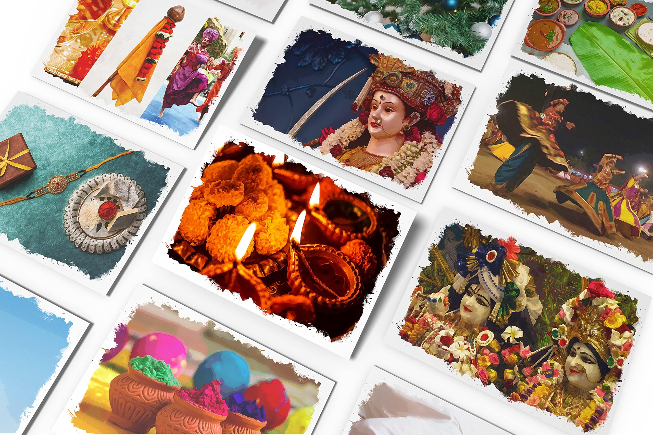 Alterego Monuments Of India Cards - Set Of 12 Digitally Painted ...