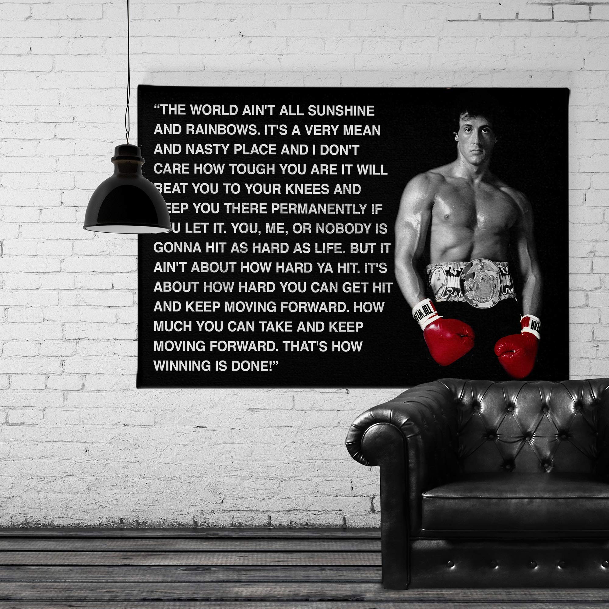 Sylvester Stallone Boxing Quotes Rocky & Creed Motivational Tribute