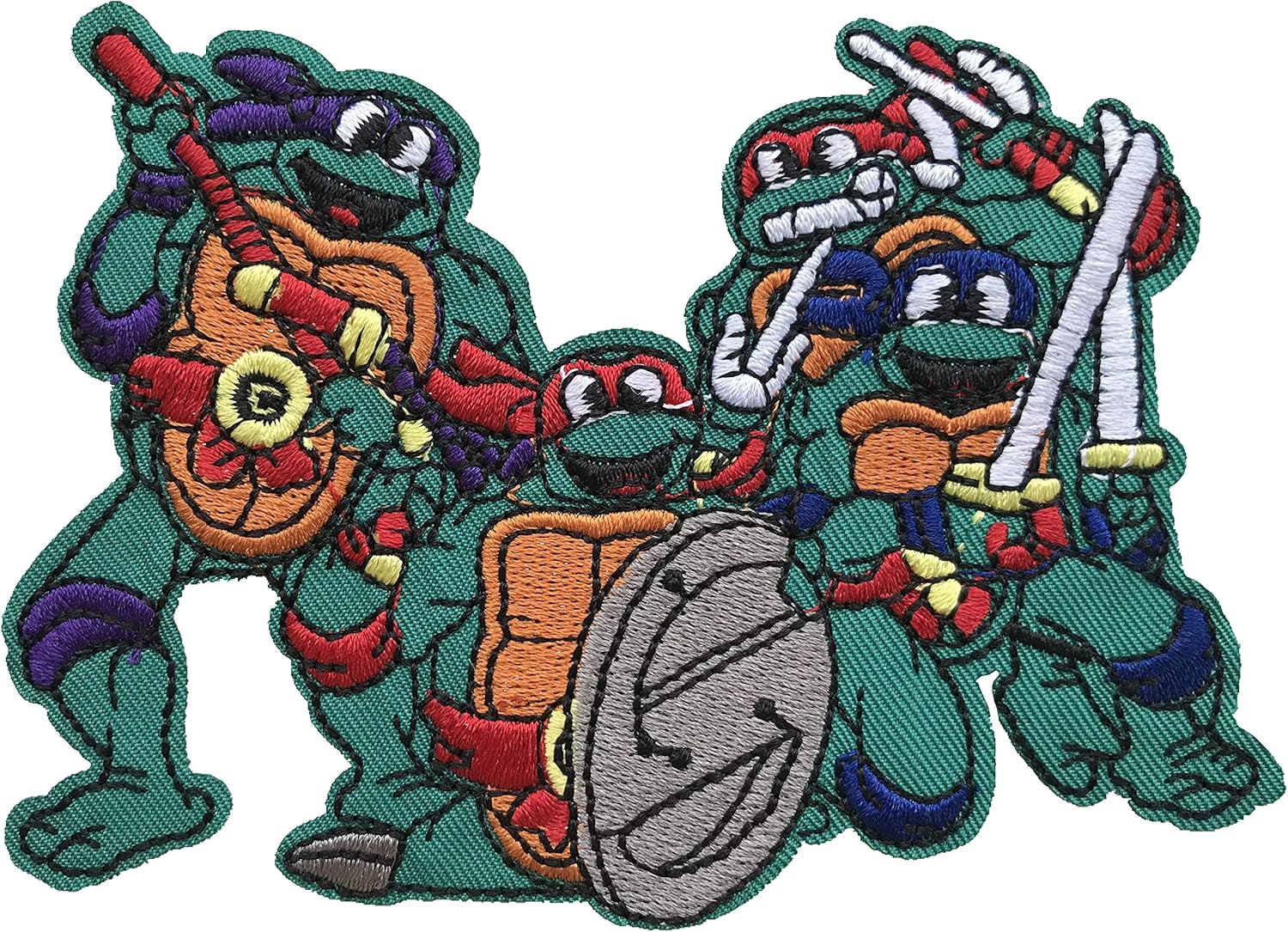 Amazon.com: Ninja Turtles Embroidered Iron on / Sew on Patch : Arts ...