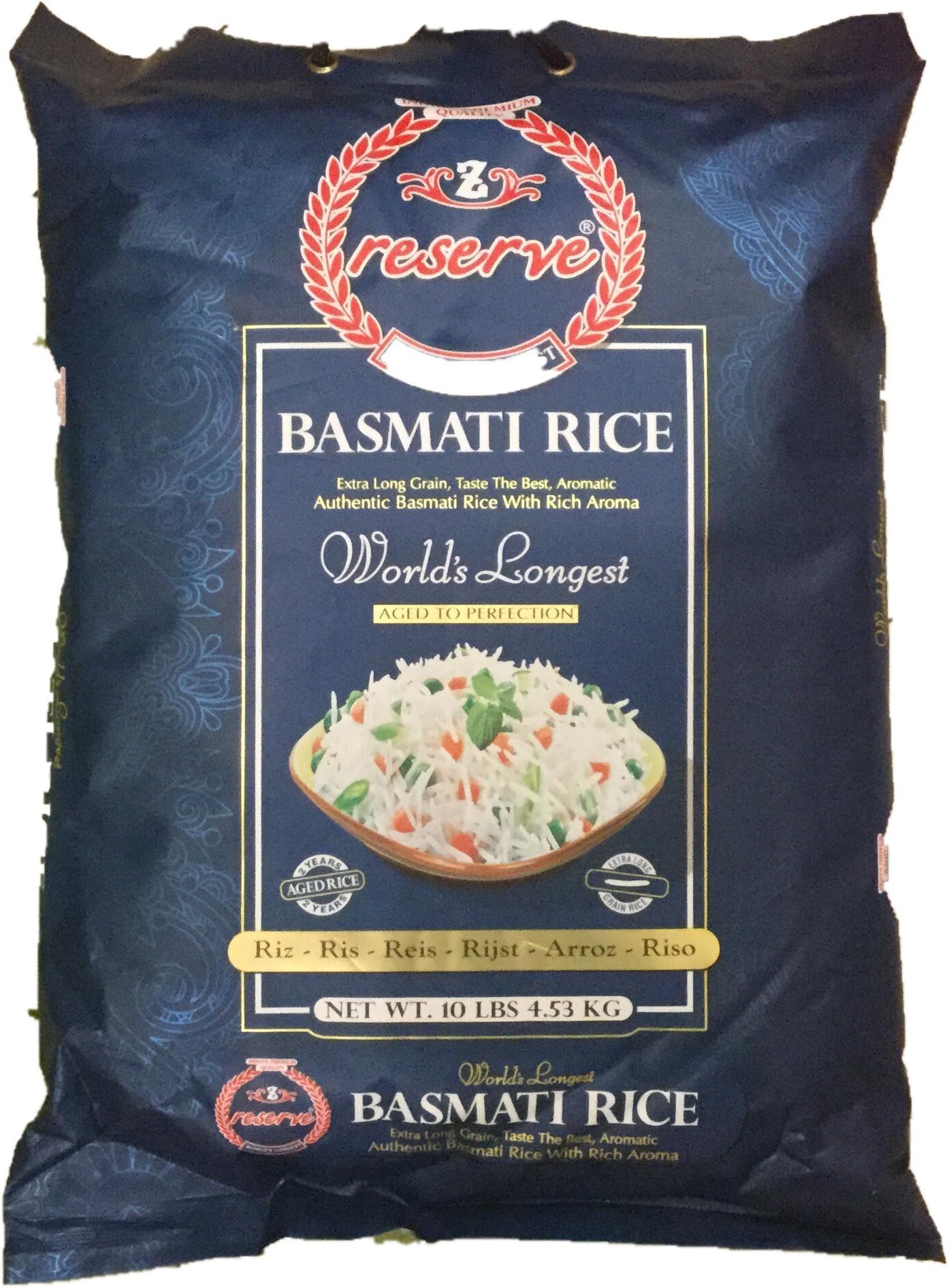 Amazon.com : Authentic Royal Royal Basmati Rice, 15-Pound Bag, White ...