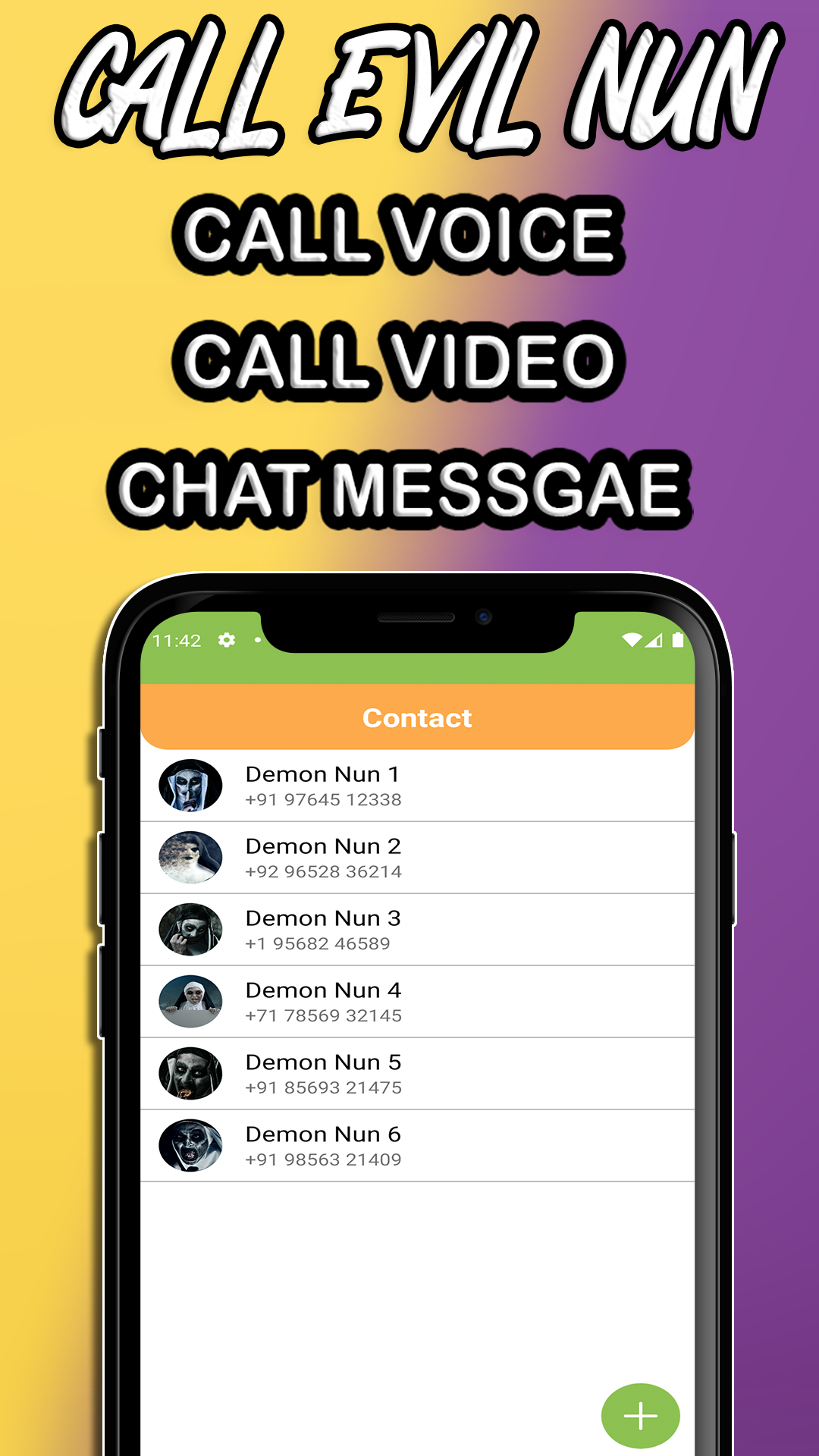 Creepy Demon Nun prank call - Fake Call game & Fake Chat Simulation ...