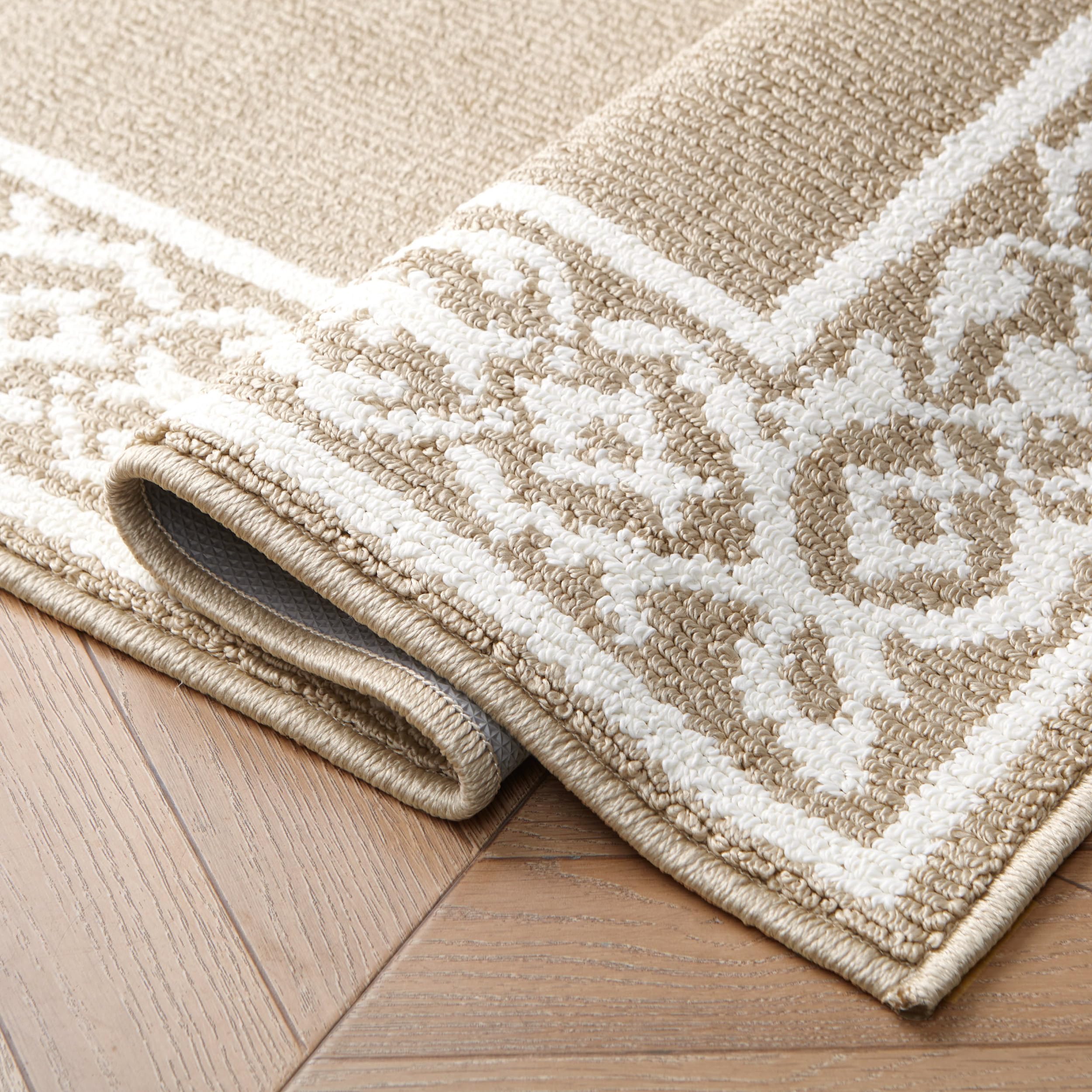 Laura Ashley All Loop Tufted 26" x 60" Washable Skid-Resistant Runner ...
