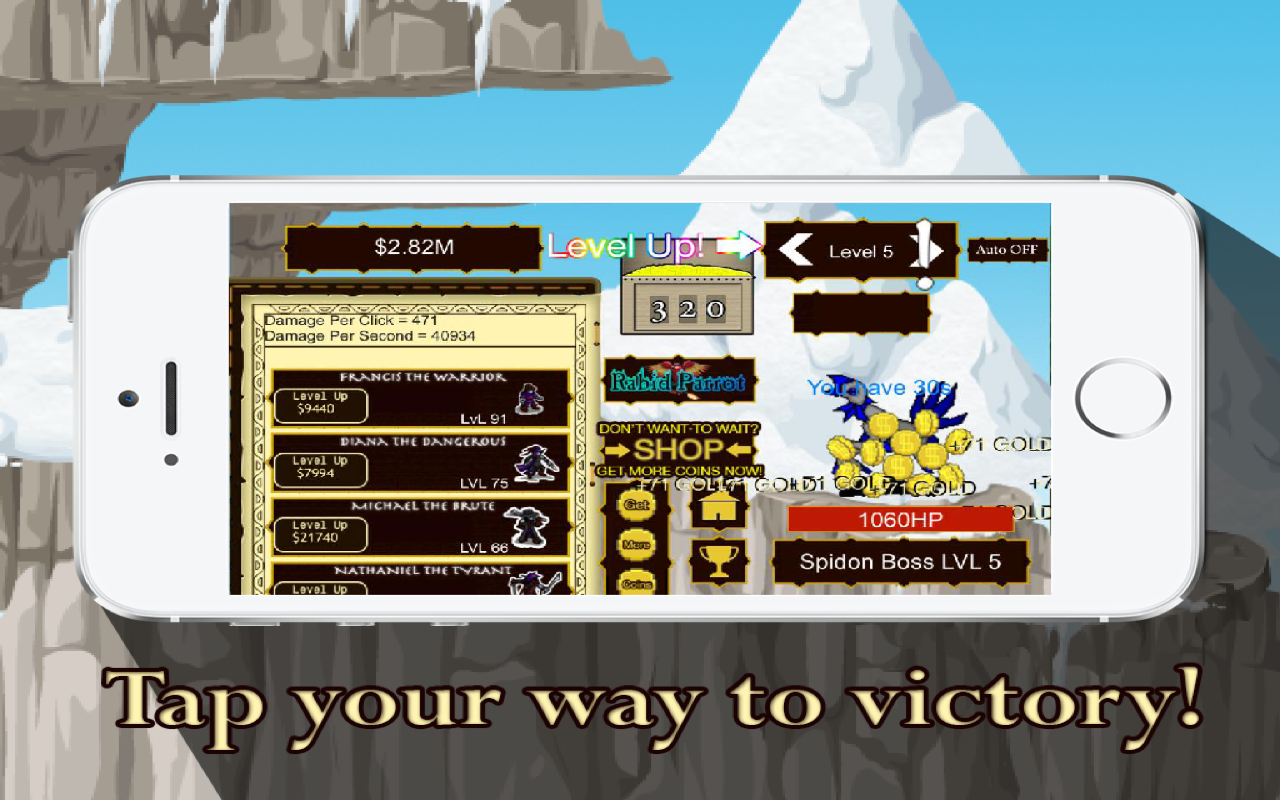 Tapper Heroes - A Game of Idle Tapping Heroes With Minions, Bosses And ...