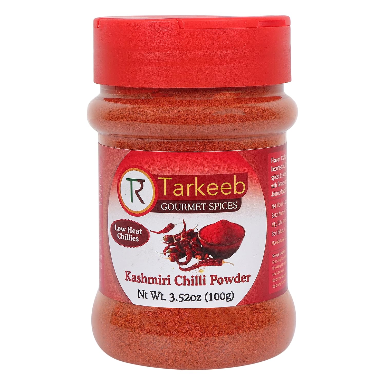 Amazon.com : Tarkeeb Kashmiri Chili Powder (Deggi Mirch, Low Heat) 3.52 ...