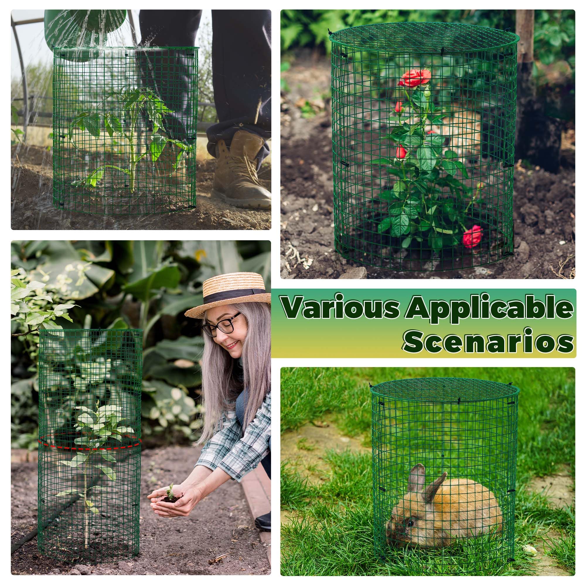 s From Animals Adnee 4 Pcs 15.7 Inch Plant Pot Grids-Cuttable Plant Pot ...