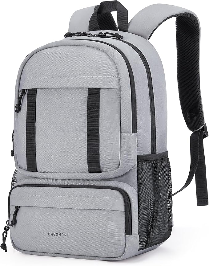 Amazon.com: BAGSMART Laptop Backpack, College Backpack with 15.6 ...