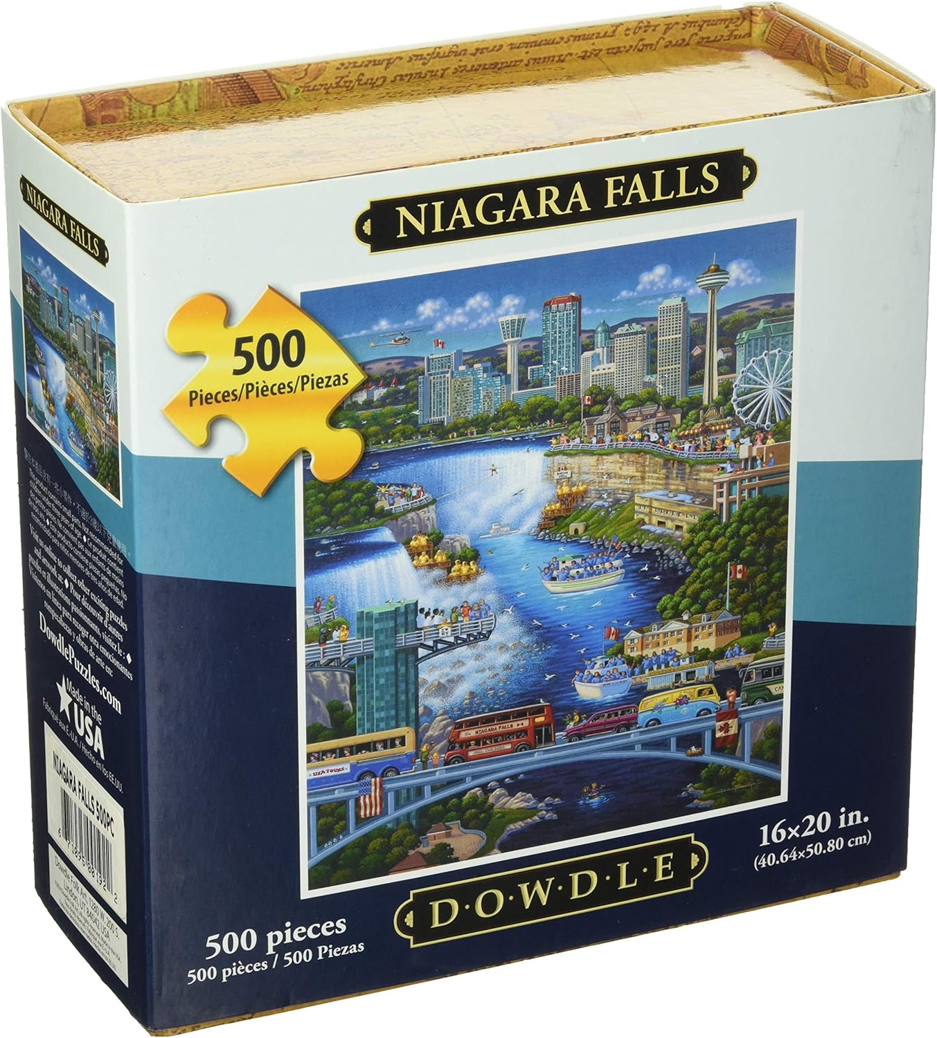 Amazon.com: Niagara Falls 500pc 16x20 Jigsaw Puzzle by Eric Dowdle ...