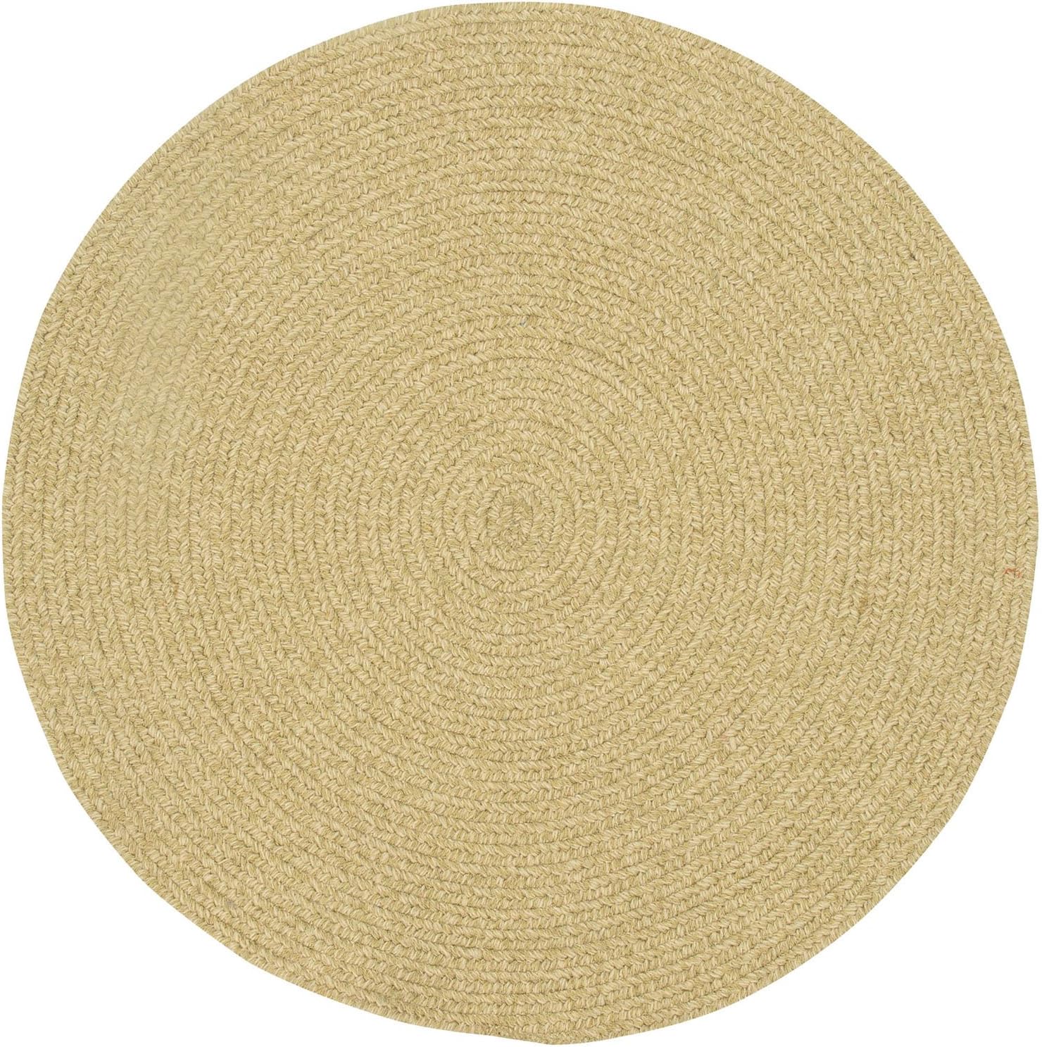 Amazon.com: Capel Rugs Manteo Round Braided Area Rug, 5', Tan Hues ...
