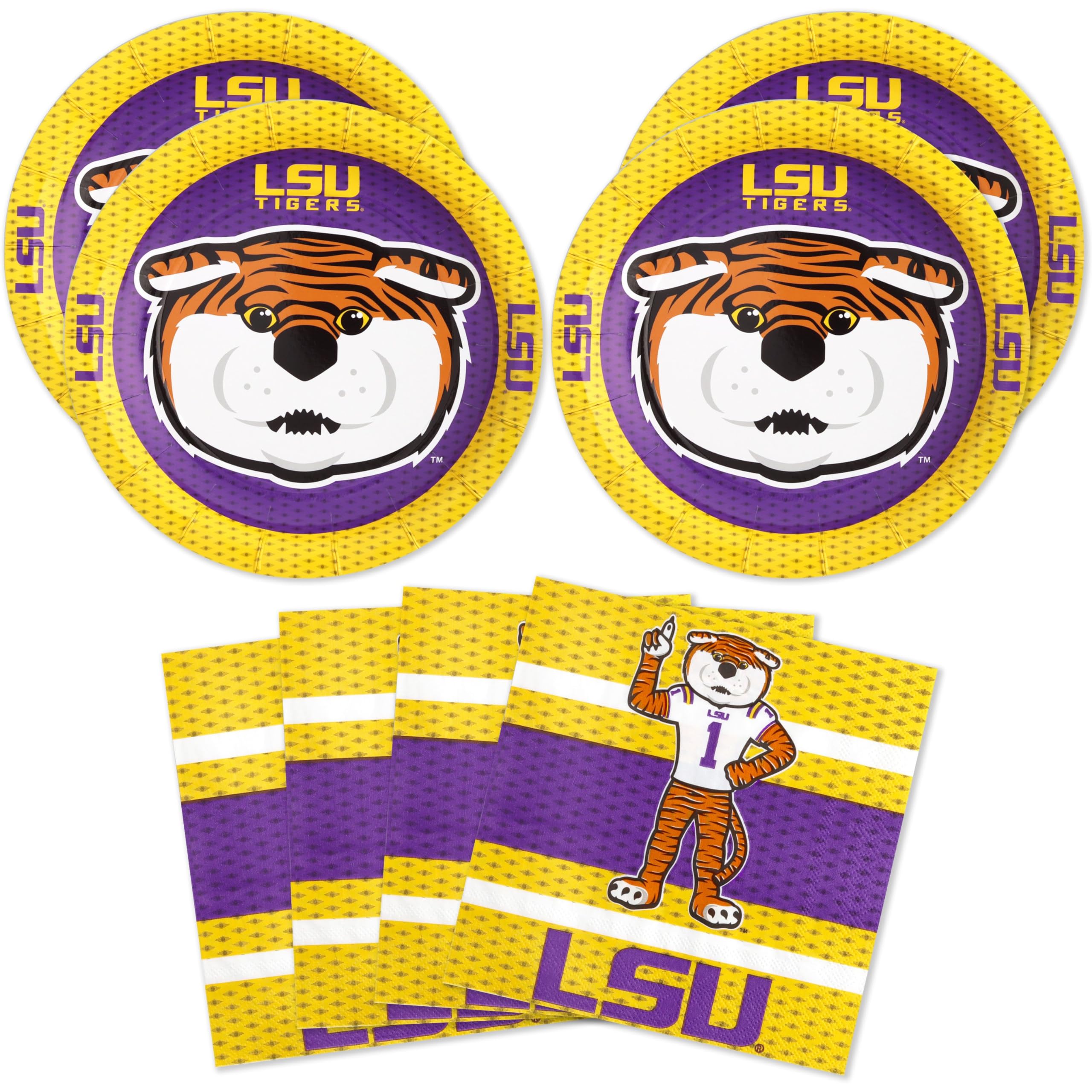 Amazon.com: Havercamp LSU Tailgate Party Supplies (for 16 Guests ...