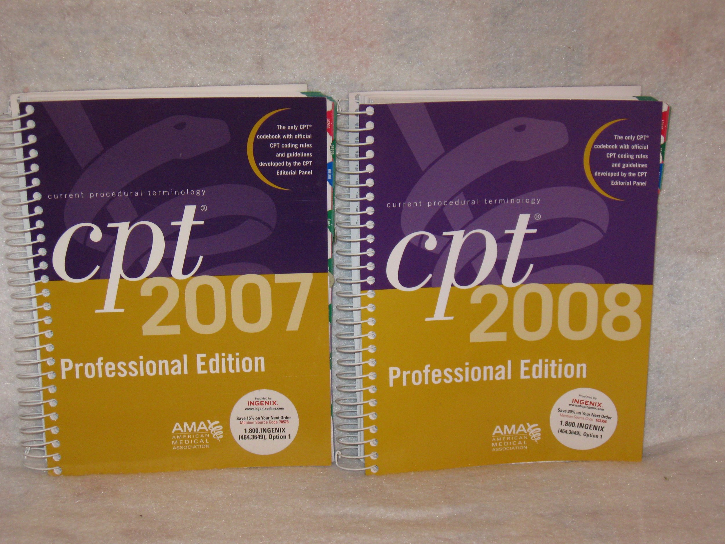 CPT 2008 Professional Edition (Current Procedural Terminology ...