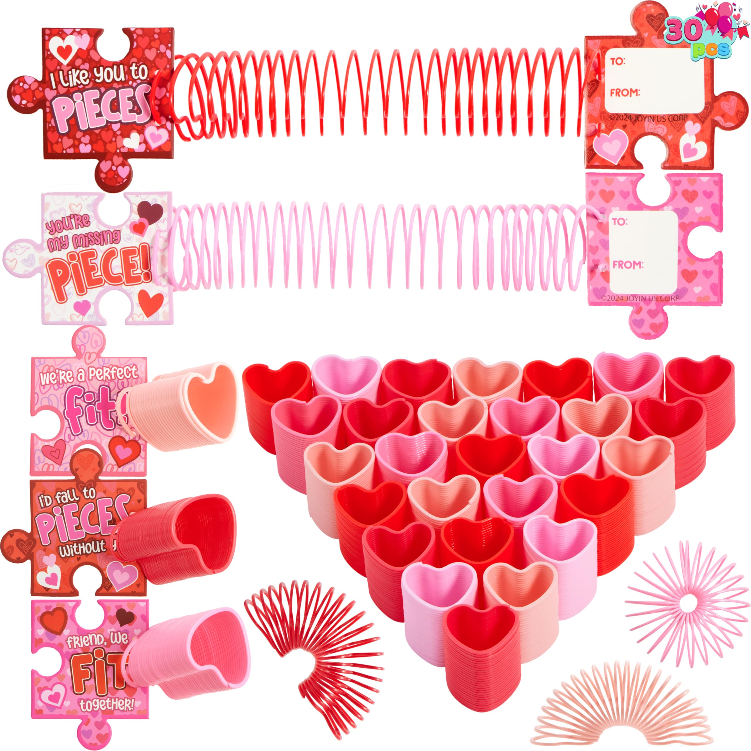 Amazon.com: JOYIN 30 Packs Valentine’s Day Party Favors, Multi-Color ...