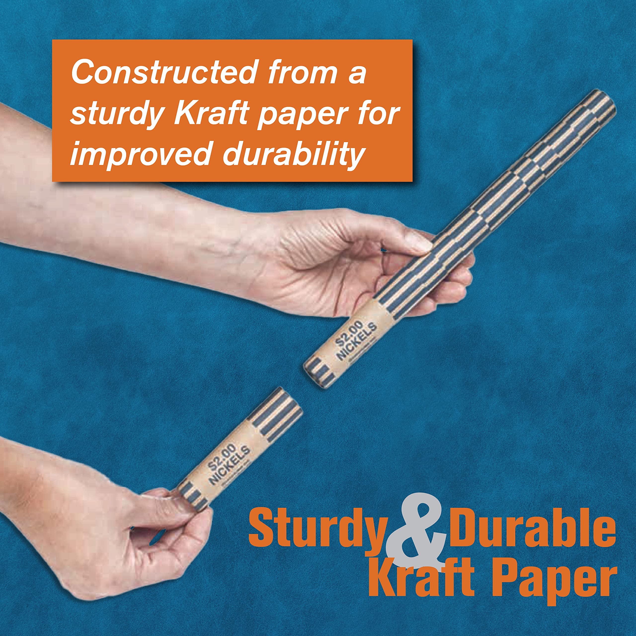 Snapklik.com : Nested Quarter Coin Wrappers Pre-Crimped Box Of 1000 ABA ...