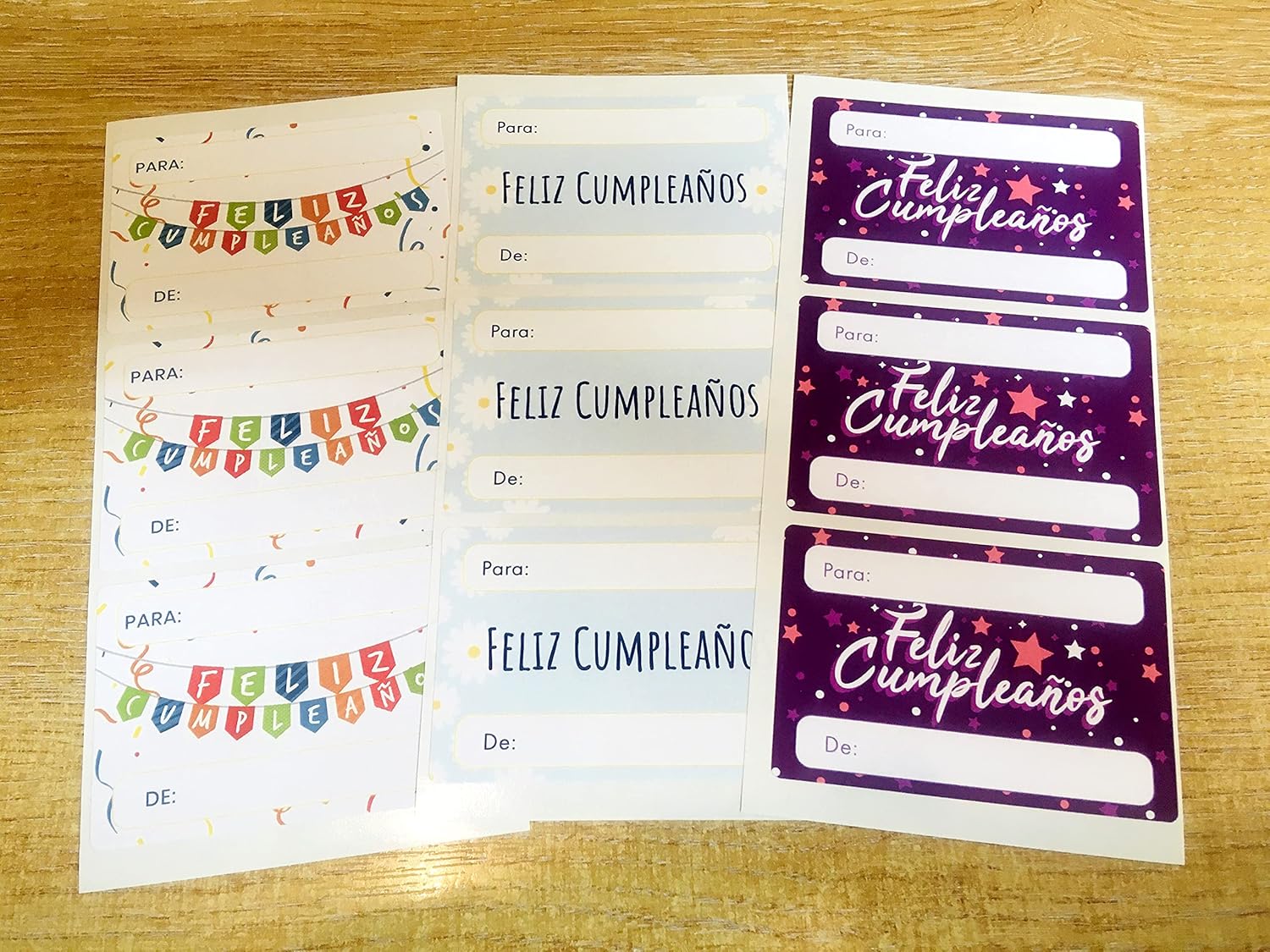 Amazon.com : Pack of 9 Feliz Cumpleanos Spanish Birthday Greeting ...