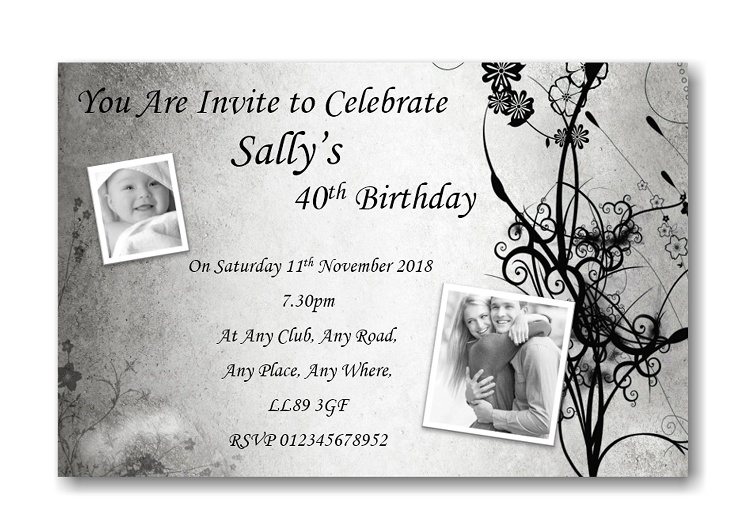 Bespoke Candy Delights Personalised Birthday Invitations, Invites ...