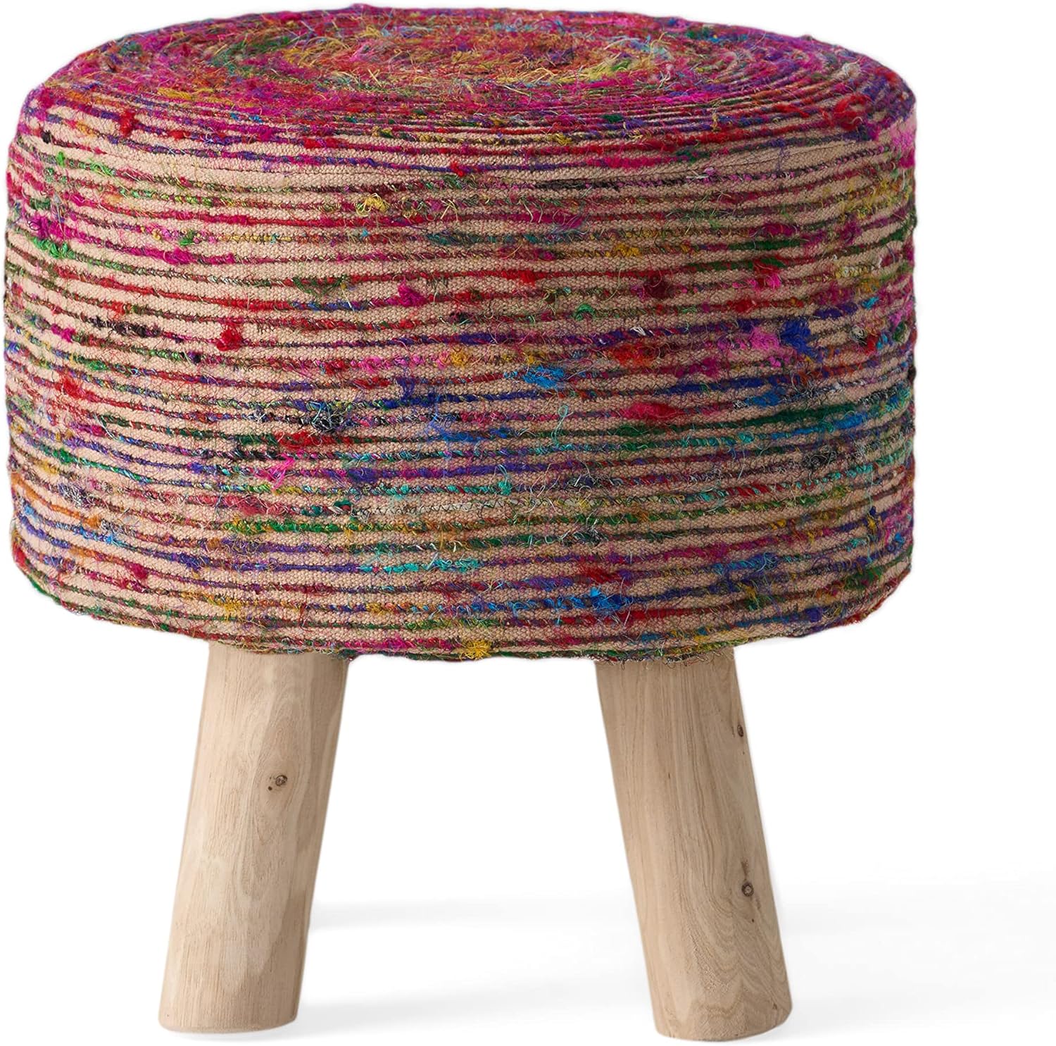 Amazon.com: Christopher Knight Home Maya Silk Swirl-Stool, Blue and ...