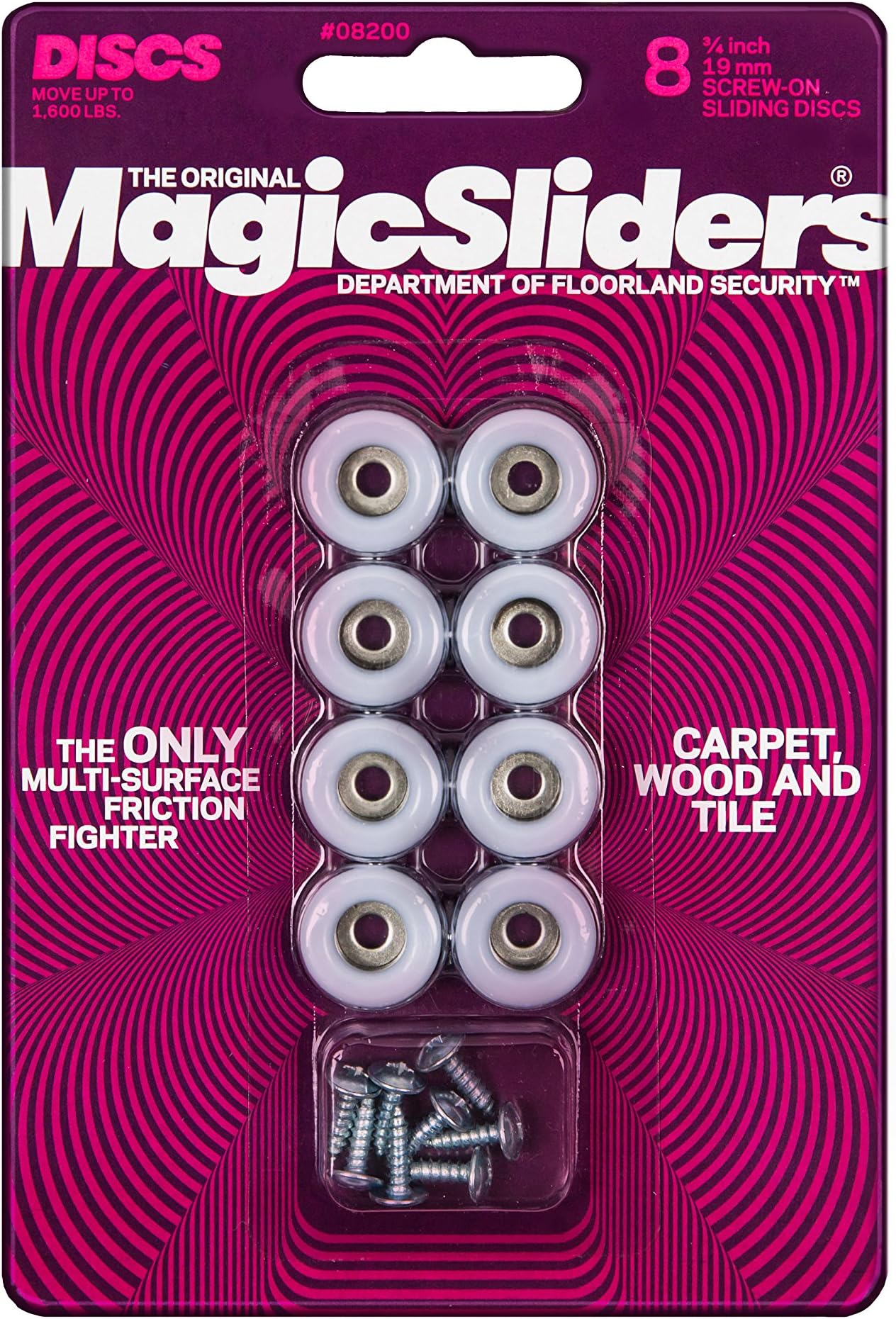 Amazon.com: Alamic Furniture Sliders Chair Glides 3/4" Heavy Duty ...