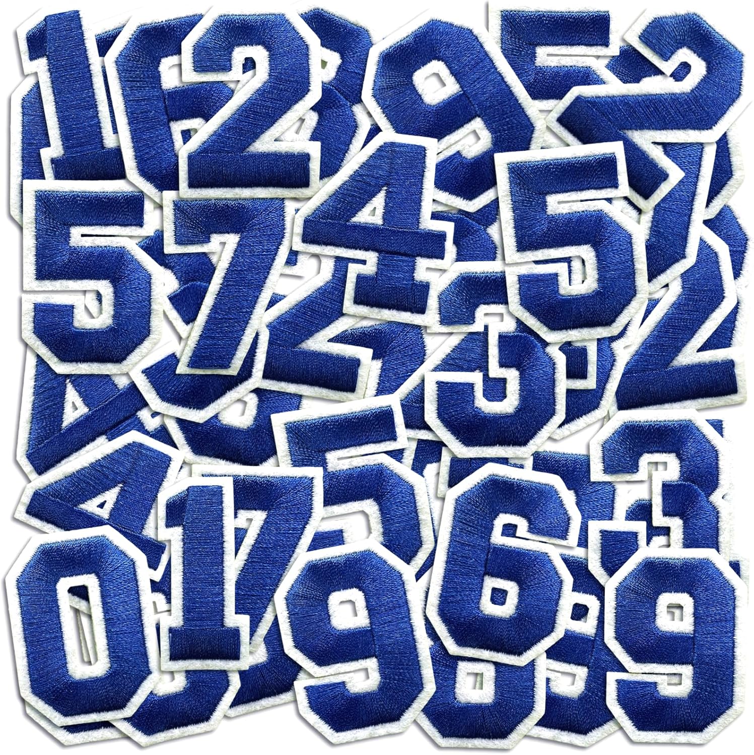 Amazon.com: Number Iron On Patches, Numbers 0-9 Embroidery Applique ...