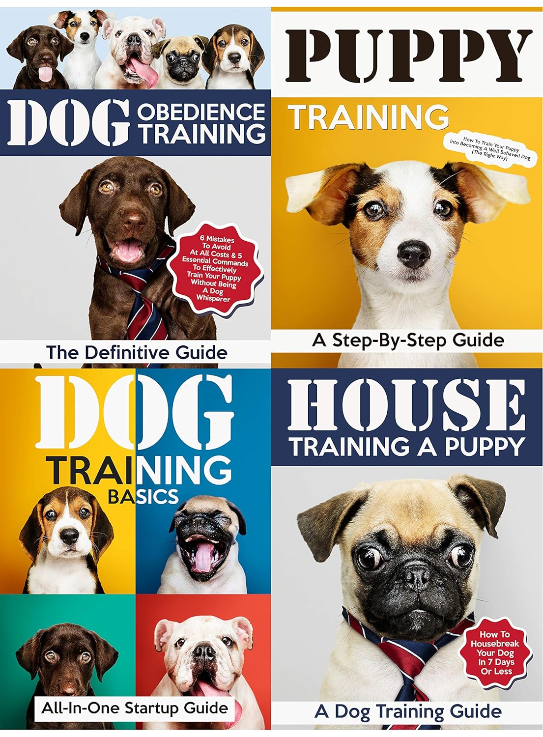 Dog Training Books: The Basics, Obedience & House Training A Puppy ...