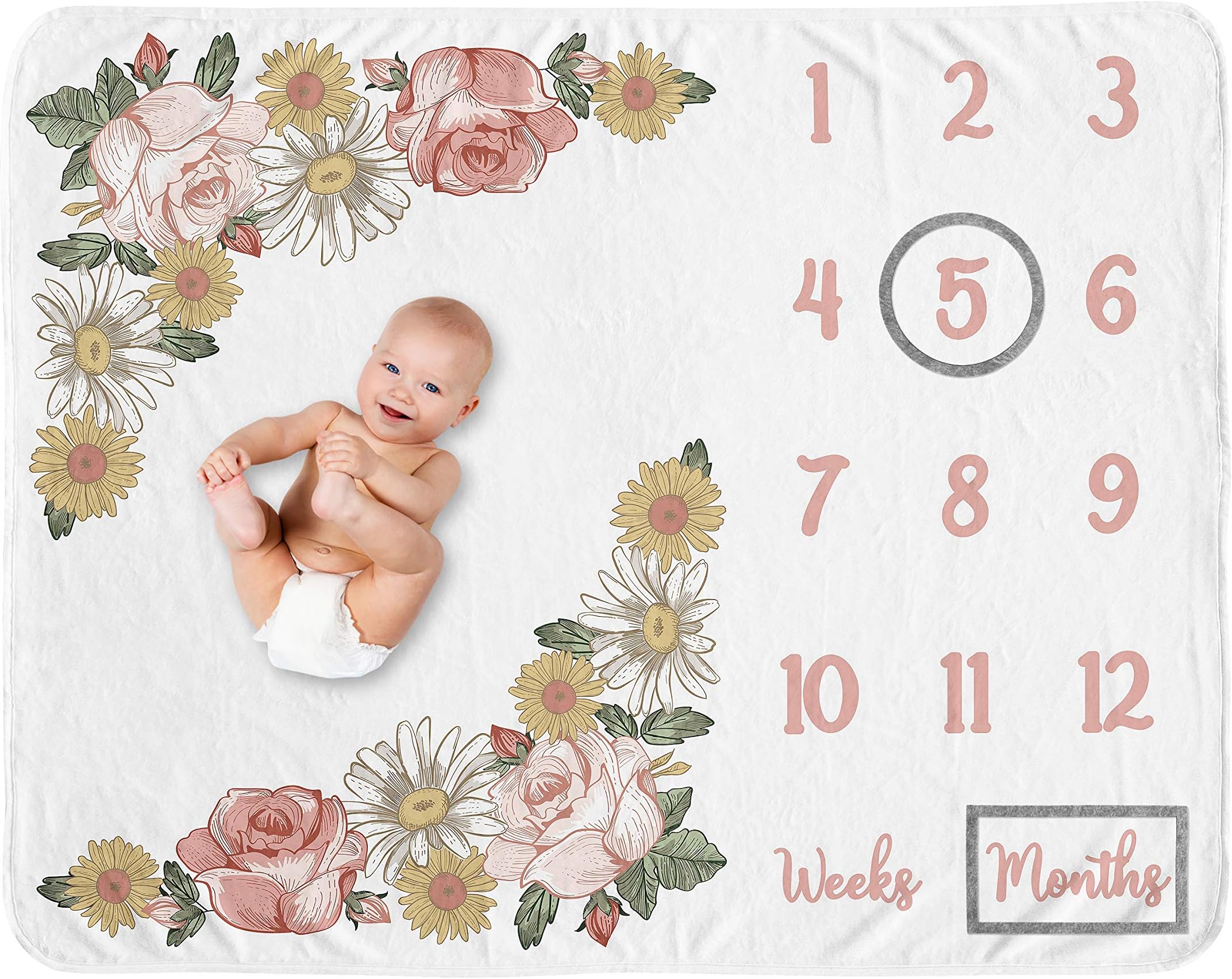 Amazon.com: Sweet Jojo Designs Boho Floral Garden Flower Girl Baby ...
