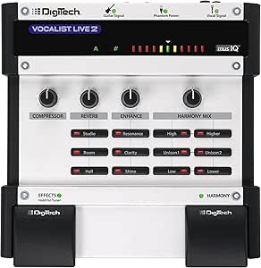 Amazon.com: DigiTech Vocalist Live 2 Procesador de efectos de armonía ...