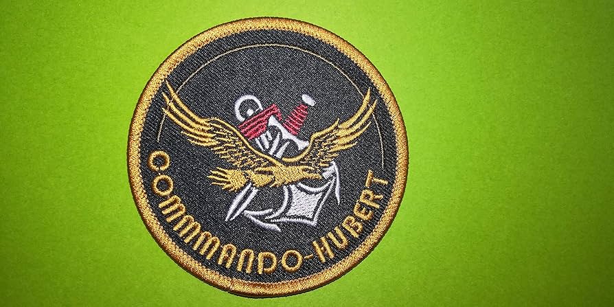 Commando Hubert Logo French President Emmanuel Macron 2l Meets