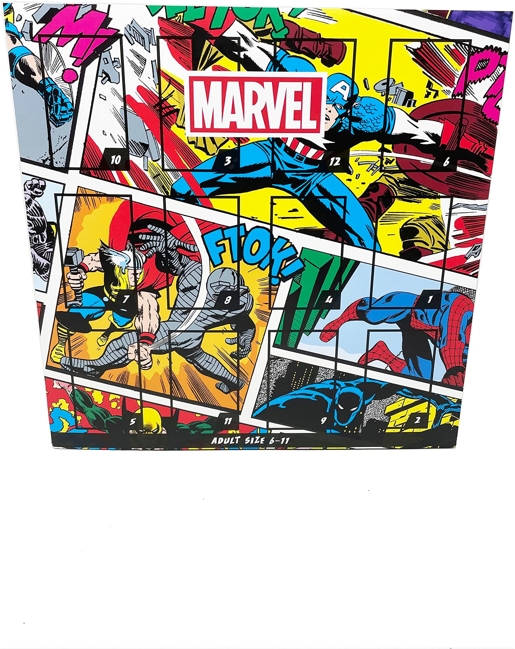 Mens Marvel Advent Calendar with 12 Days of Countdown with your ...