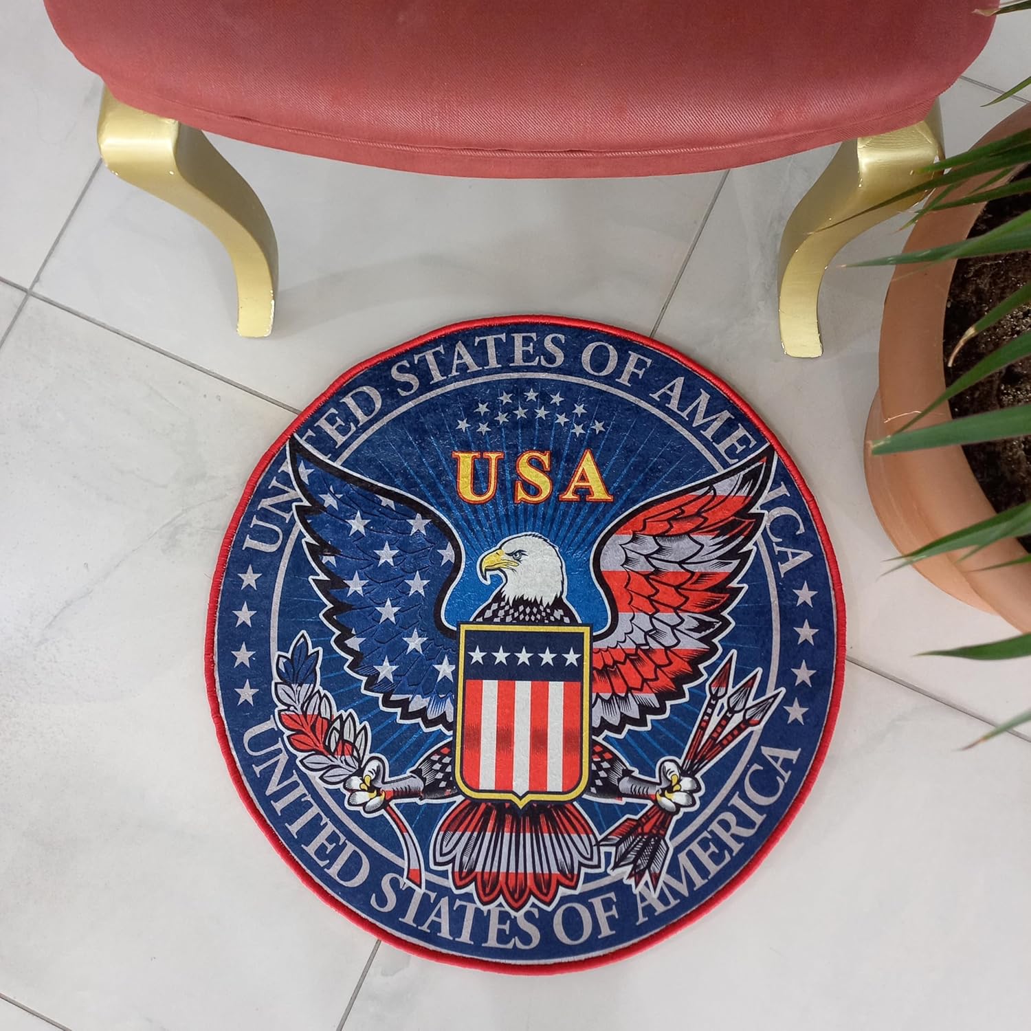 Amazon.com: Rugendary Seal of President of United States Rug USA Eagle ...