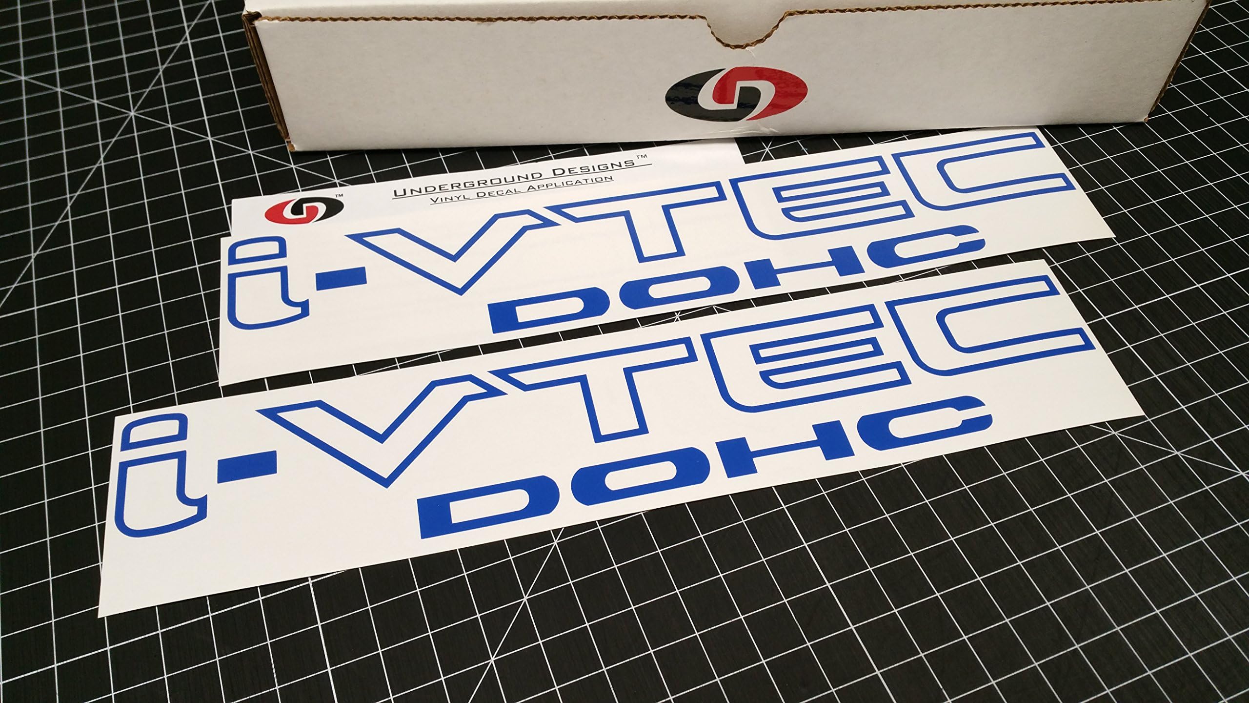 Amazon.com: UNDERGROUND DESIGNS I VTEC DOHC 12" (Pair X2) Vinyl Decal ...