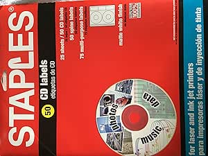 Amazon.com : Staples CD Labels : Office Products