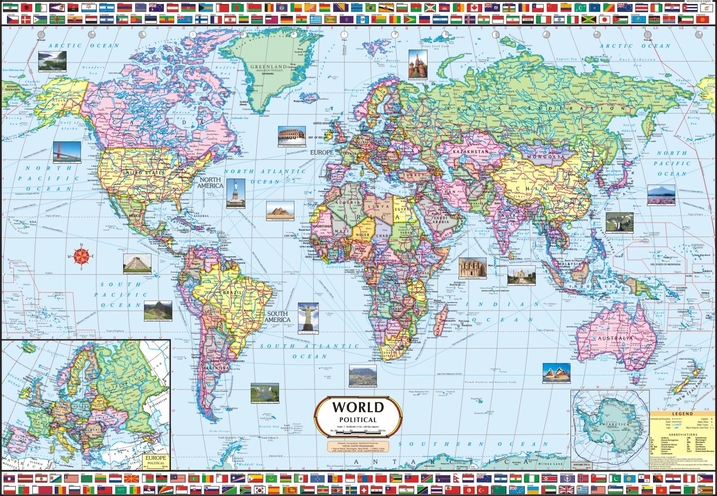 Buy World Map Book Online at Low Prices in India | World Map Reviews ...