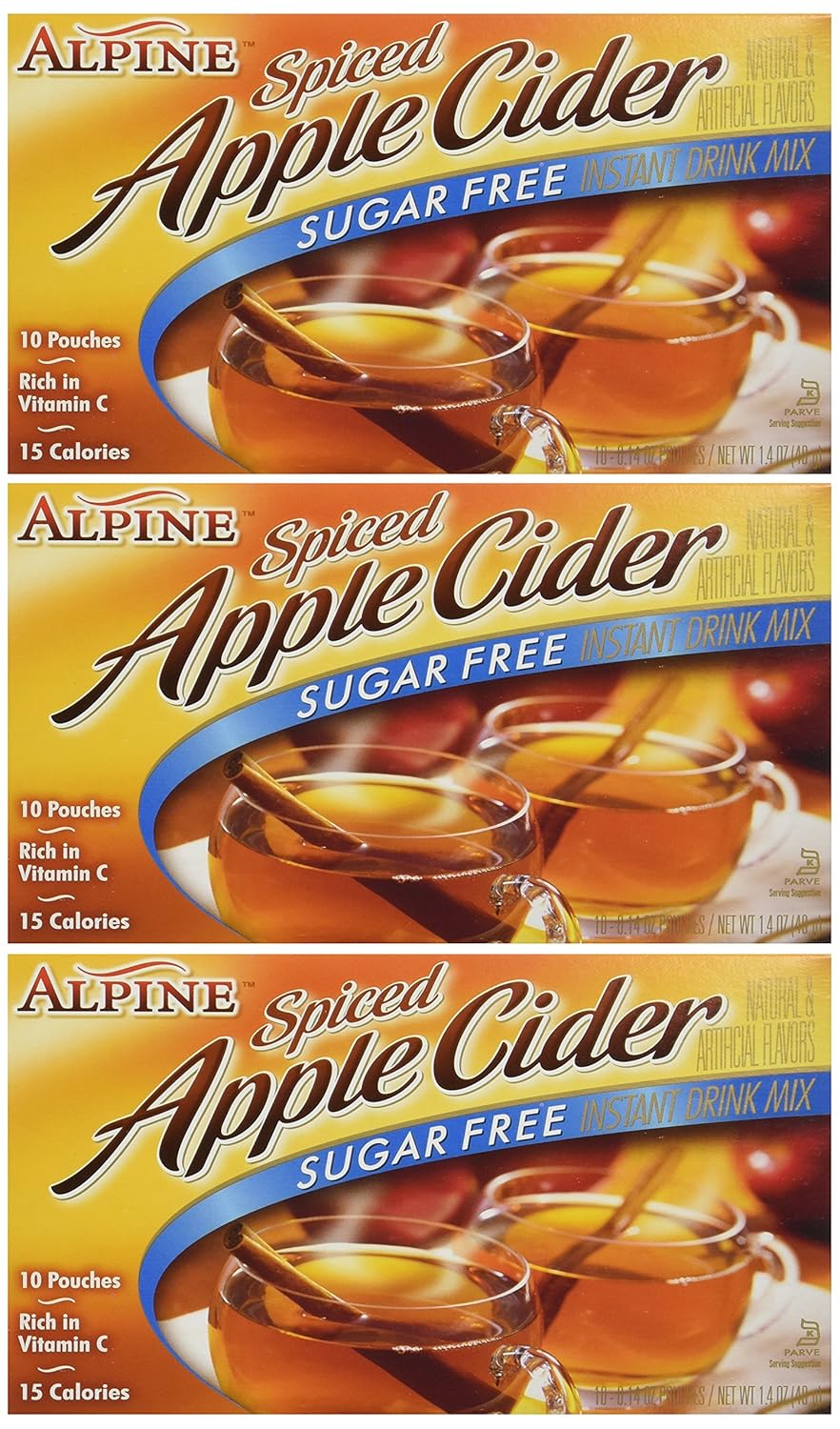 Amazon.com : Alpine, Spiced Cider, Sugar Free Apple Flavored Drink Mix ...