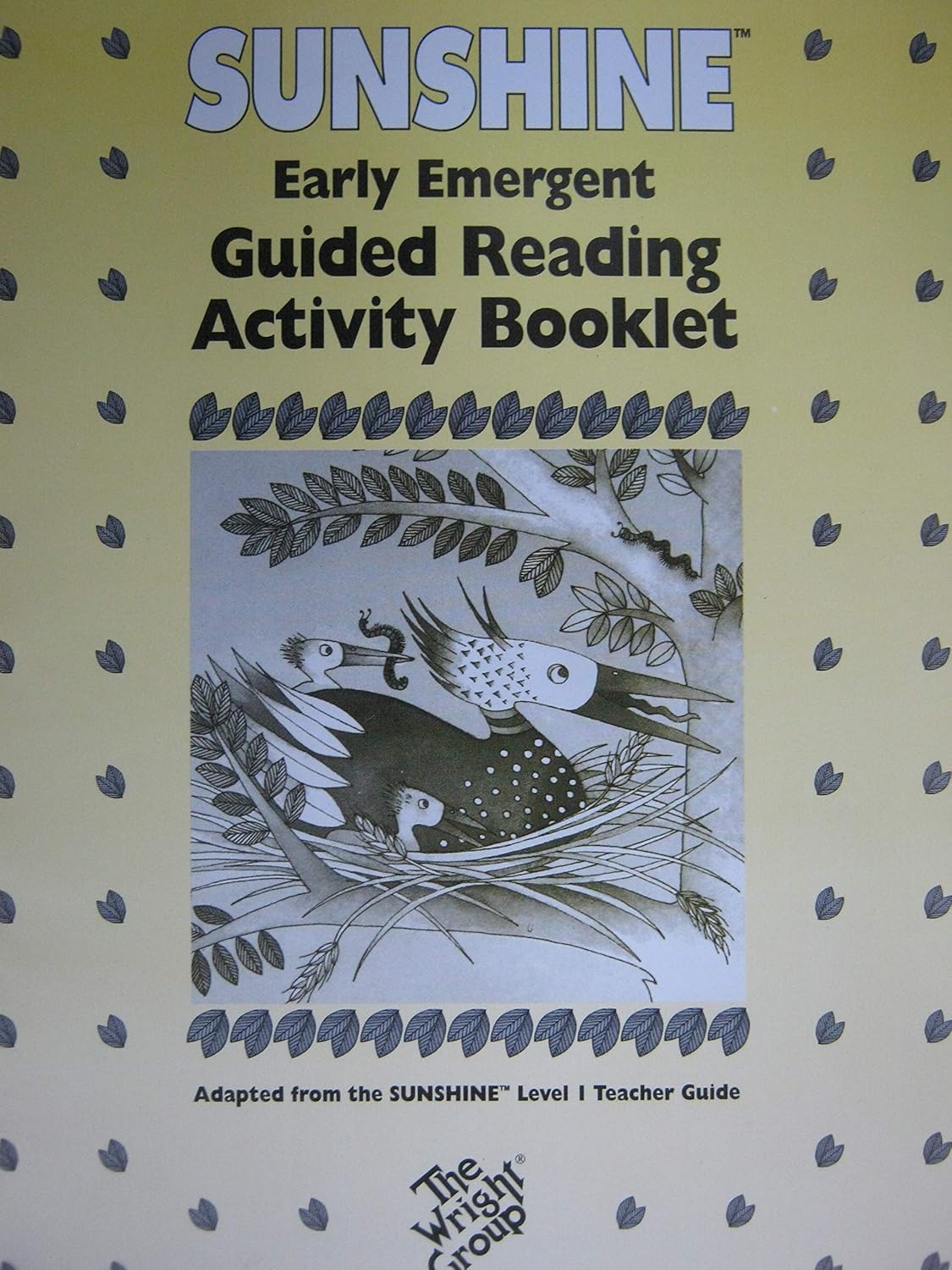 Sunshine Early Emergent Guided Reading Activity Booklet: Wright Group ...