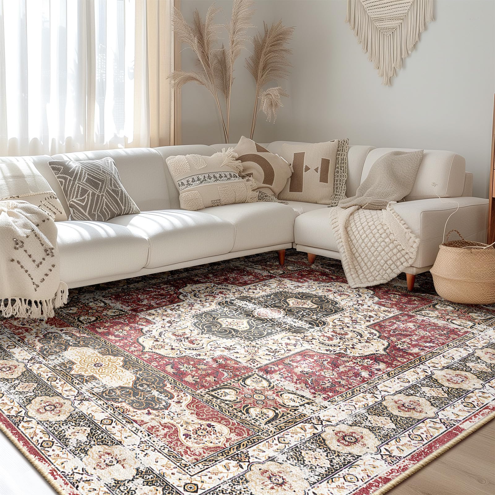 Amazon.com: Miukiki 8x10 Area Rugs, Modern Abstract Washable Rug for ...