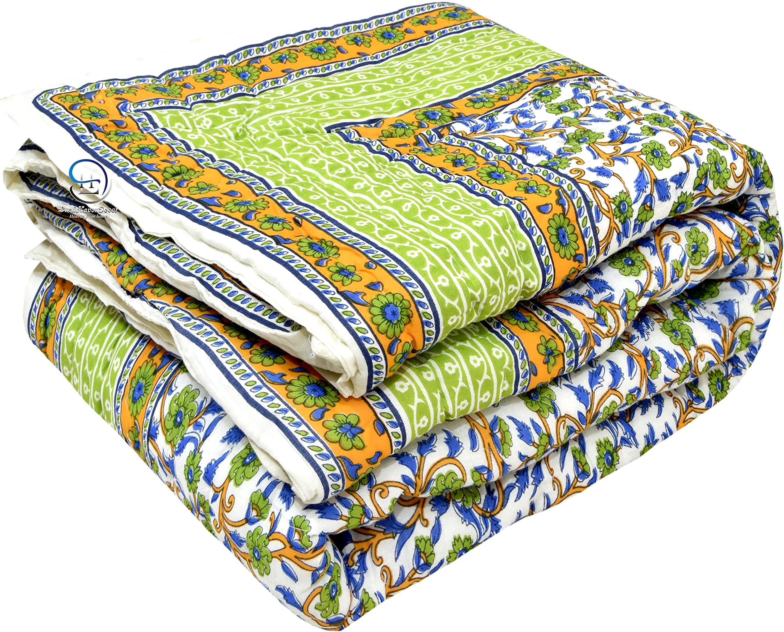 Buy C&G INDIA Traditional Jaipuri Single Razai Single Bed Comforter ...