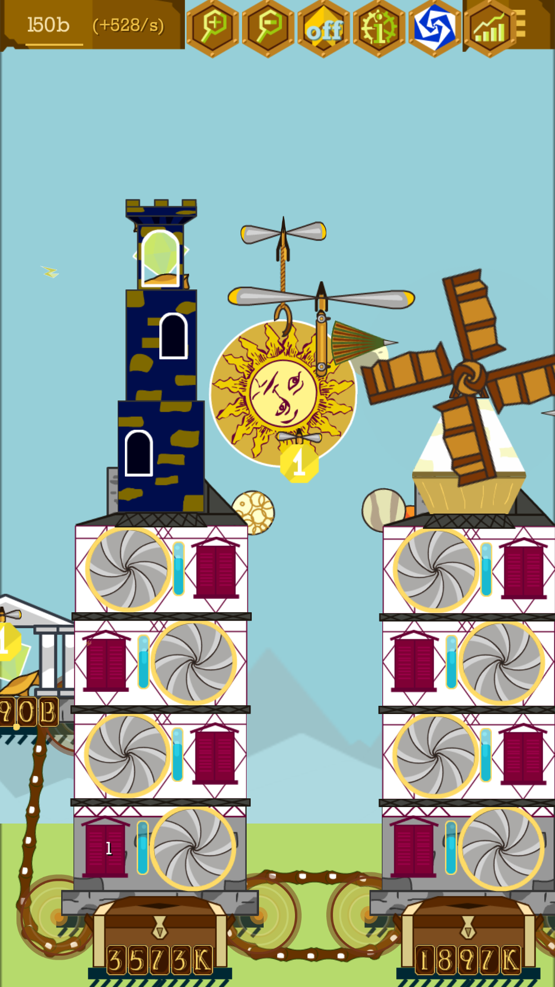 Steampunk Idle Spinner: incremental idle tycoon game with cogs ...