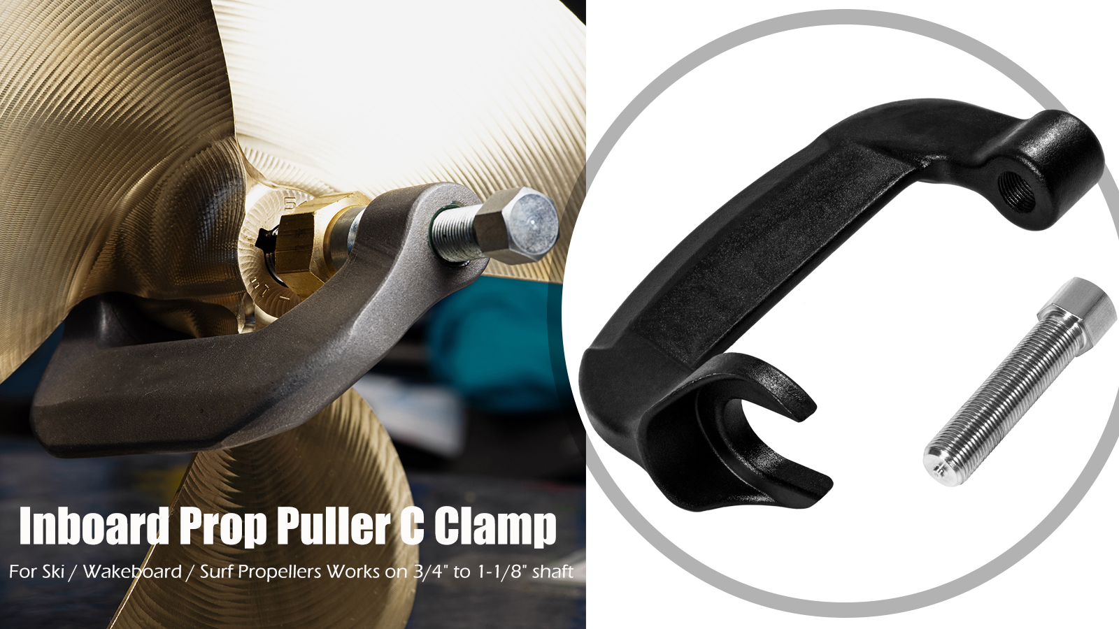 Watch Inboard Prop Puller C Clamp for Ski Wakeboard Surf Propeller on ...