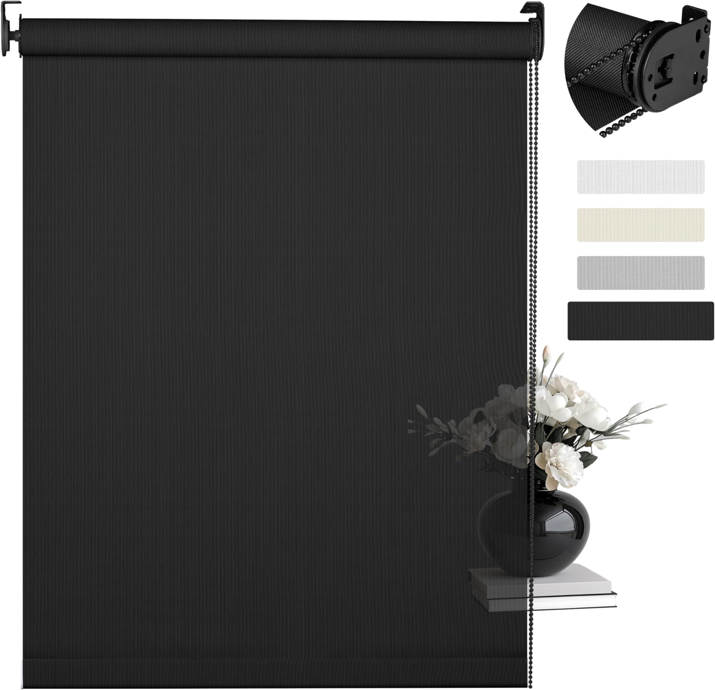 Amazon.com: CHHD Indoor Sun Shade Telescopic Roller Blind Sun Shield UV ...